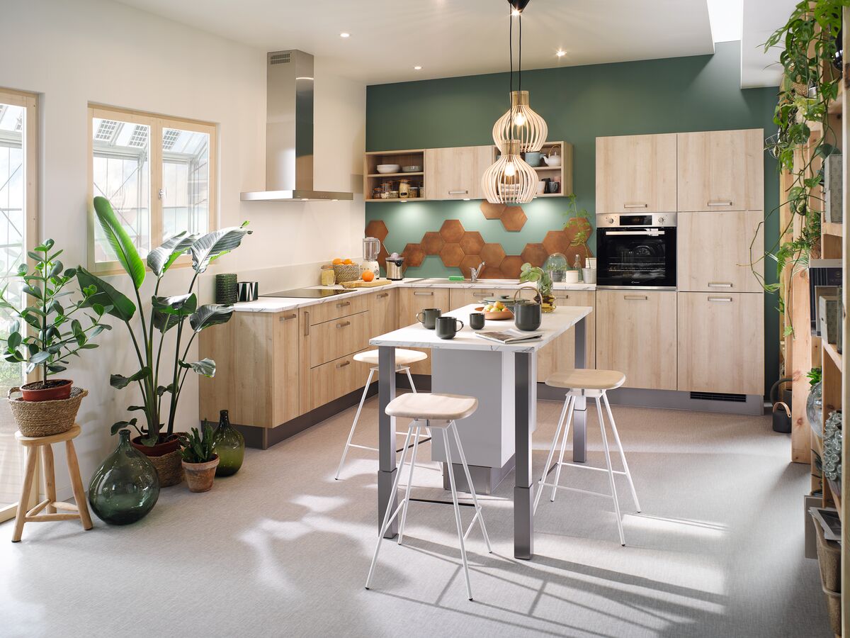 Cuisine scandinave bois - cuisine équipée | Cuisinella