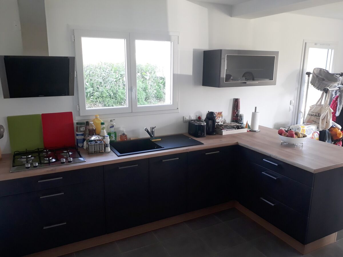 Cuisine sur mesure TREND Ombre Soft de Émilie B. - Réalisation Cuisinella